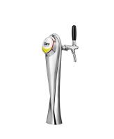 China TALOS Chrome World Cup Beer Tap Tower / Single Tap Dispensing Tower for sale