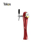 China TALOS World Cup Beer Tap Tower Red Draft Beer Single Tap Tower for sale