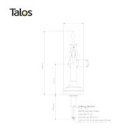 China TALOS Antique Pot Tap Tower Red Bronze LED 1-way Dispensing Tower Draft Beer Tower for sale