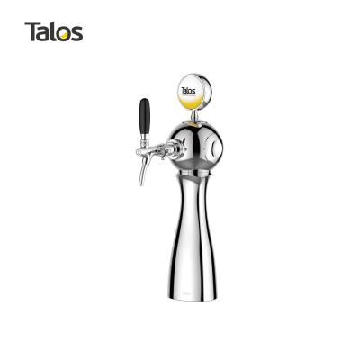 China Silver Parisian Chrome Single Tap Beer Tower / Brass Tap Tower for sale