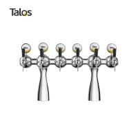 China TALOS Parisian Keg Tap Tower Chrome Finish With 7 Way Dispensing for sale
