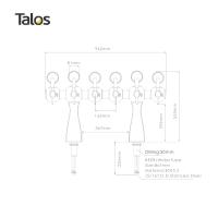 China TALOS Parisian Keg Tap Tower Chrome Finish With 7 Way Dispensing for sale