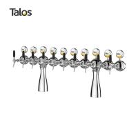 China TALOS Parisian Chrome 10 Faucet Beer Tower / Silver Kegerator Tower for sale