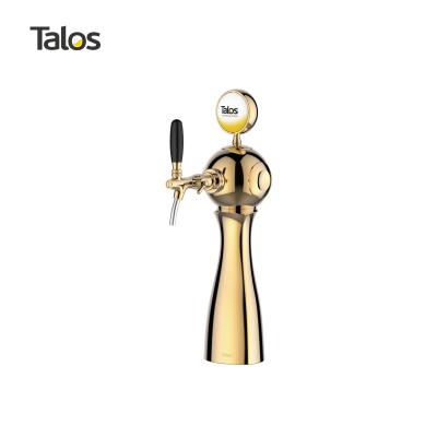 China TALOS Parisian Style PVD Single Tap Draft Beer Kegerator Tower for sale
