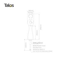 China TALOS Parisian Style PVD Single Tap Draft Beer Kegerator Tower for sale