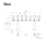 China TALOS Parisian PVD 7 Faucet Beer Tower Gold Color Food Grade for sale