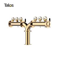China M Shaped Stainless Steel 6 Tap Beer Tower 102mm Draft Beer Tower for sale