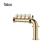 China TALOS L Type Kegerator 4 Tap Tower With 304 Stainless Steel Body for sale