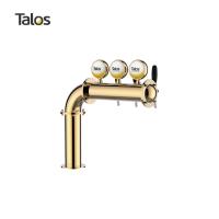 China TALOS L Tower Stainless Steel 3 Tap Tower 85mm Beer Dispensing Equipment Draft Beer Tower (PVD) for sale