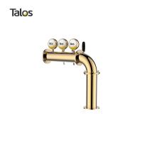 China TALOS L Tower Stainless Steel 3 Tap Tower 85mm Beer Dispensing Equipment Draft Beer Tower (PVD) for sale