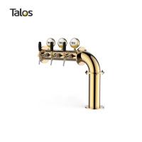China TALOS L Tower Stainless Steel 3 Tap Tower 102mm Beer Dispensing Equipment Draft Beer Tower (LED,PVD) for sale