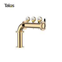 China TALOS L Tower Stainless Steel 3 Tap Tower 102mm Beer Dispensing Equipment Draft Beer Tower (LED,PVD) for sale