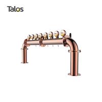 China TALOS U Tower Stainless Steel 8 Tap Tower 102mm Red Bronze Color for sale