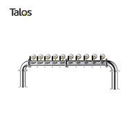 China TALOS U Tower Stainless Steel 10 Tap Tower 102mm Beer Dispensing Equipment Draft Beer Tower (Polished) for sale