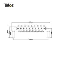 China TALOS U Tower Stainless Steel 10 Tap Tower 102mm Beer Dispensing Equipment Draft Beer Tower (PVD) for sale