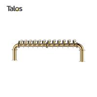 China TALOS Stainless Steel 12 Tap PVD Beer Faucet Tower U Style for sale