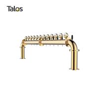 China TALOS Stainless Steel 12 Tap PVD Beer Faucet Tower U Style for sale