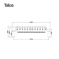 China TALOS Stainless Steel 12 Tap PVD Beer Faucet Tower U Style for sale