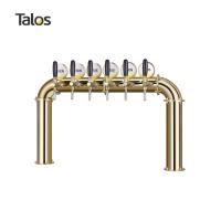 China 304 Stainless Steel 6 Tap Tower 85mm Draft Beer Tower U Shaped for sale