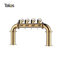 China TALOS U Tower Stainless Steel 4 Tap Tower 102mm Beer Dispensing Equipment Draft Beer Tower (PVD) for sale