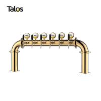 China TALOS U Tower Stainless Steel 6 Tap Tower 102mm Beer Dispensing Equipment Draft Beer Tower (PVD) for sale