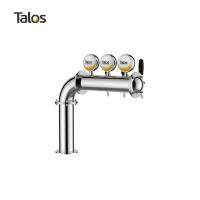 China L Style Stainless Steel Triple Faucet Beer Tower 85mm Column for sale