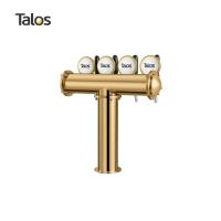 China TALOS T Tower Stainless Steel 4 Tap Tower 85mm Beer Dispensing Equipment Draft Beer Tower (PVD) for sale