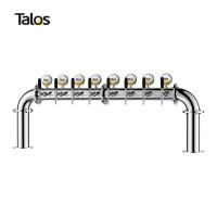 China TALOS U Tower Stainless Steel 8 Tap Tower 102mm Beer Dispensing Equipment Draft Beer Tower (Polished) for sale