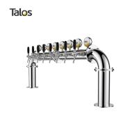 China TALOS U Tower Stainless Steel 8 Tap Tower 102mm Beer Dispensing Equipment Draft Beer Tower (Polished) for sale