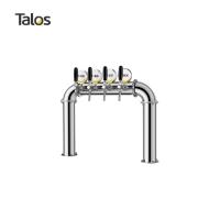 China TALOS U Stainless Steel Four Tap Beer Tower Polished With 85mm Column for sale