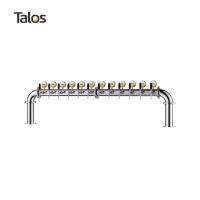 China TALOS Polished 12 Tap Stainless Steel Draft Tower U Shped Silver Color for sale