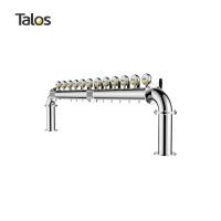 China TALOS Polished 12 Tap Stainless Steel Draft Tower U Shped Silver Color for sale