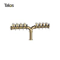 China R Shaped Stainless Steel 8 Tap Draft Beer Tower For Beer Dispensing Equipment for sale
