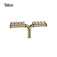 China R Shaped Stainless Steel 8 Tap Draft Beer Tower For Beer Dispensing Equipment for sale
