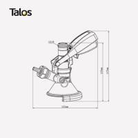 China TALOS A System Draft Beer Coupler With 304 Stainless Steel Body for sale