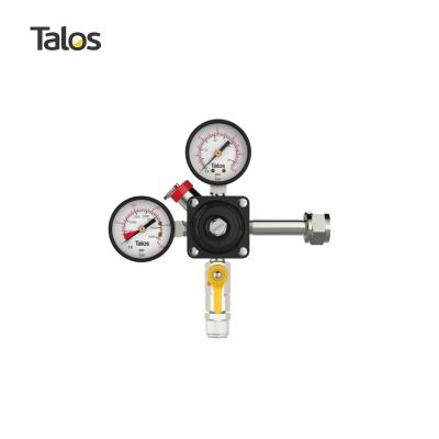 China TALOS brass Secondary Co2 Keg Beer Regulators 0-4.5Bar for sale