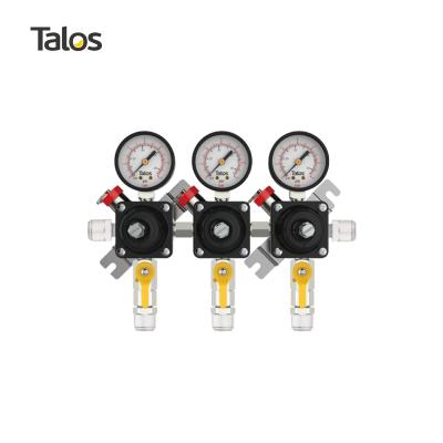 China 3 Gauge Secondary CO2 Gas Regulator / kegerator regulator for sale