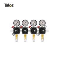China 4 Gauge Secondary CO2 Gas Regulator Talos Draft Beer Dispensing Equipment Fittings for sale