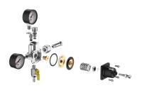 China TALOS Beer Dispensing Equipment Premium 1-way Single Gauge CO2 Reducing Valve High Pressure Regulators for sale