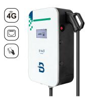 China Outdoor Level 3 DC Fast Charger 4G 20KW LCD Wall Mounted Station OCPP for sale