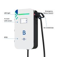 China Outdoor 4G 3 Phase 20KW LCD Level 3 Gbt Wall Mounted OCPP EVSE Dc Commercial Ev Charging Station with Payment for sale
