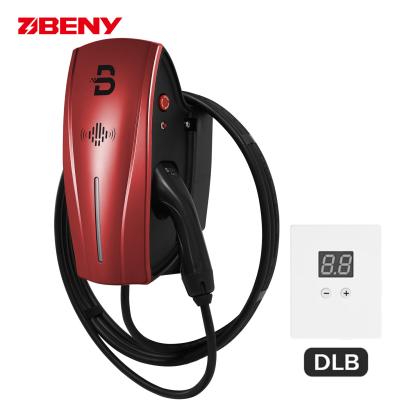 China BENY Wall-mounted Fast ev charging stations 7kw 32a Type 2 Wallbox with DLB for sale