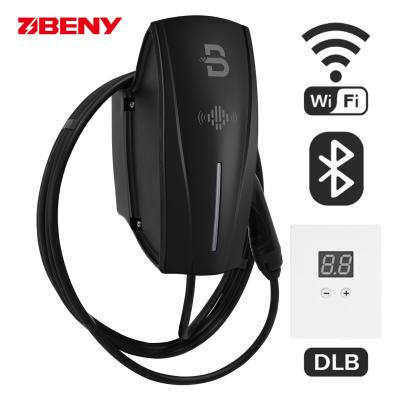 China BENY 32a wall mount ev charger electric car charger with solar power station with DLB for sale