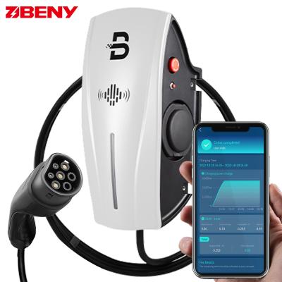 China BENY 1phase 32amp 22kw ev charging station 7.4kw 1phase charger wallbox for sale
