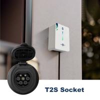China 7.4KW AC EV Charger 1 Phase 230V White Electric Vehicle Charging Station for sale