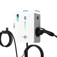 China 7.4KW AC EV Charger 1 Phase 230V White Electric Vehicle Charging Station for sale