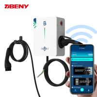 China BENY electric car charger fast charging white ev wall charger 7kw 32 amp uk type 2  1-phase 230V ev charger pillar for sale