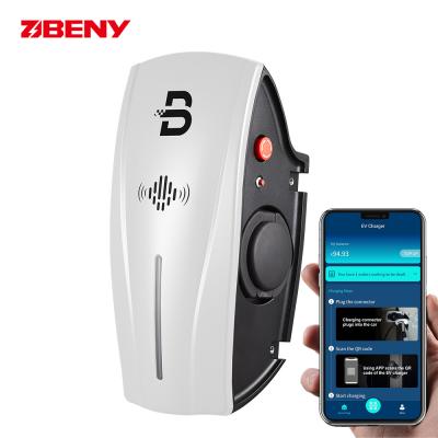 China BENY 32A 7.4kw wifi smart home car electric charging station with type 2 socket for sale