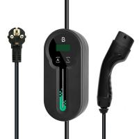 China portable wallbox europe electric car ev wallbox charger level 1 ev charger charging station with led for sale