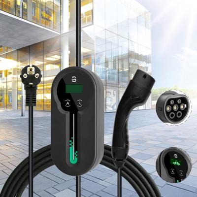 China 3.7KW Electric Vehicle Charging Station Portable Mobile EV Charger With Charging Gun for sale